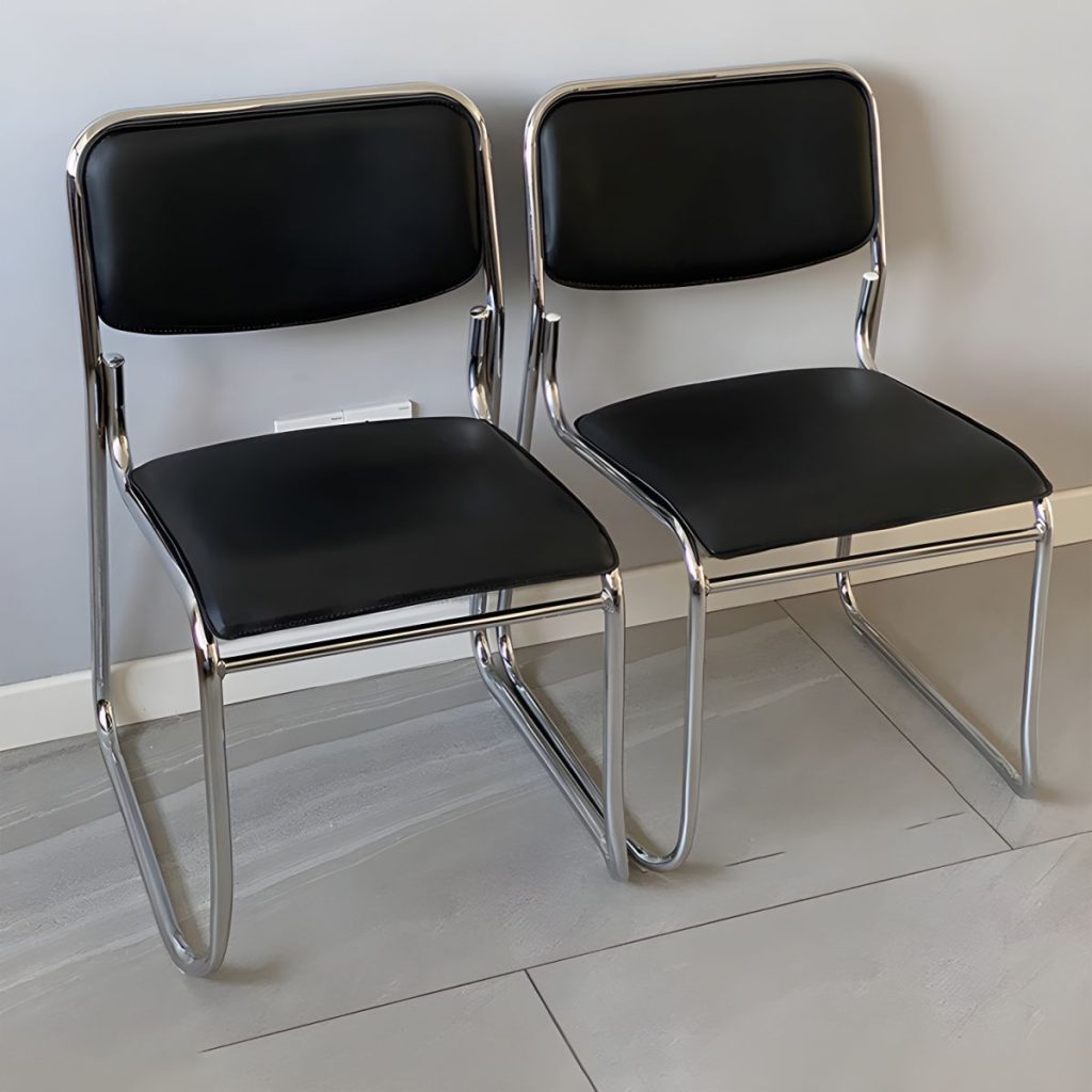 Stackable Chrome Office Visitors Seat – Nicmaa Furniture
