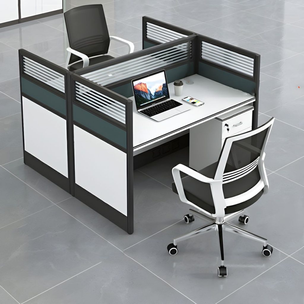 2-Way Modular Office Workstation – Nicmaa Furniture