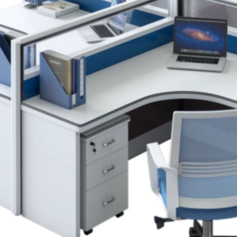 2-Way Curved Office Workstation – Nicmaa Furniture
