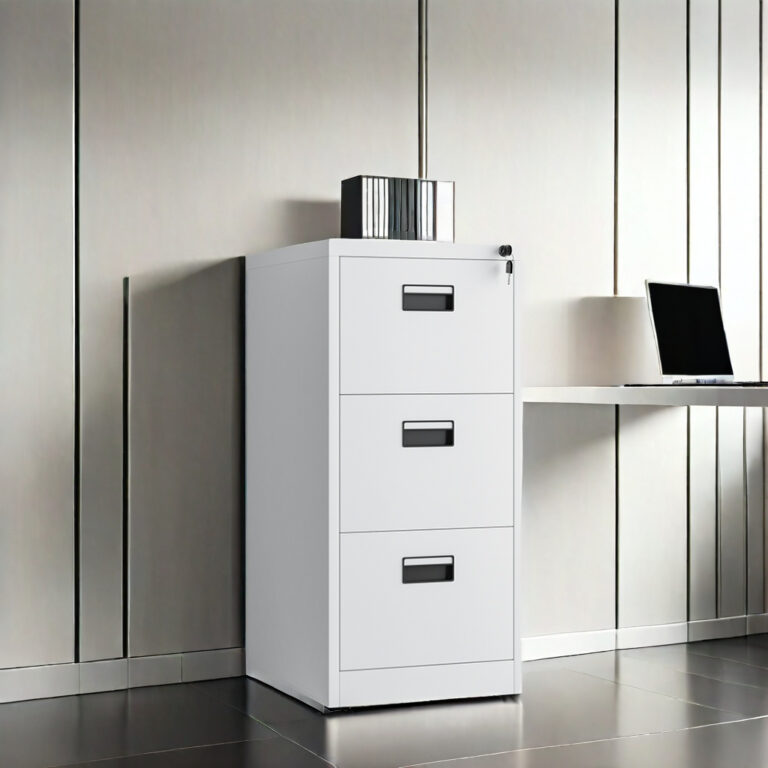 3-Drawer Metallic Office Filling Cabinet – Nicmaa Furniture