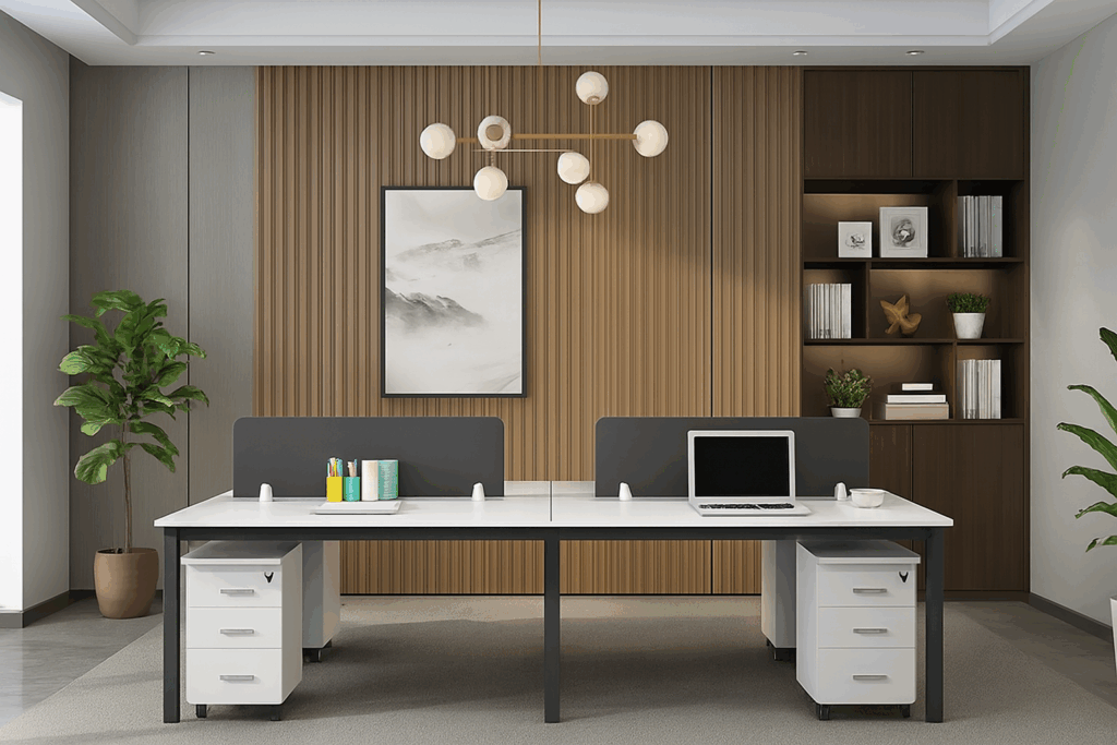 4-Way Modern Simple Office Modular Workstation – Nicmaa Furniture