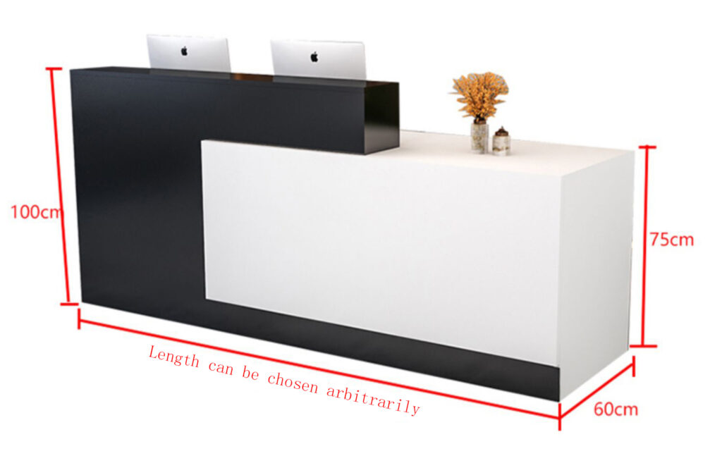 1800Mm Two-Tier Modern Office Reception Desk – Nicmaa Furniture
