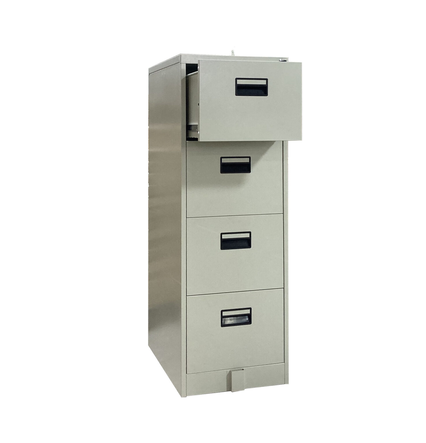 4-Drawer Metallic Office Filling Cabinet With Bar – Nicmaa Furniture