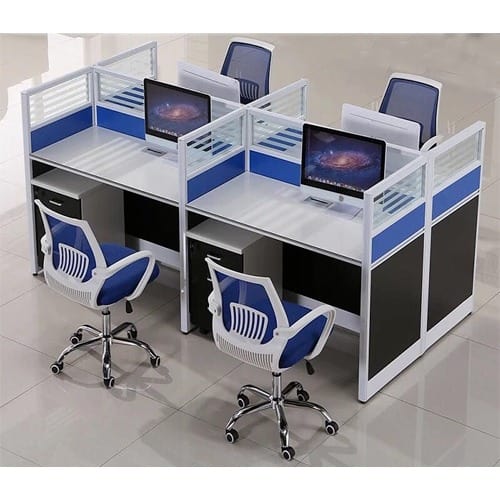 4-Way Modular Office Workstation – Nicmaa Furniture