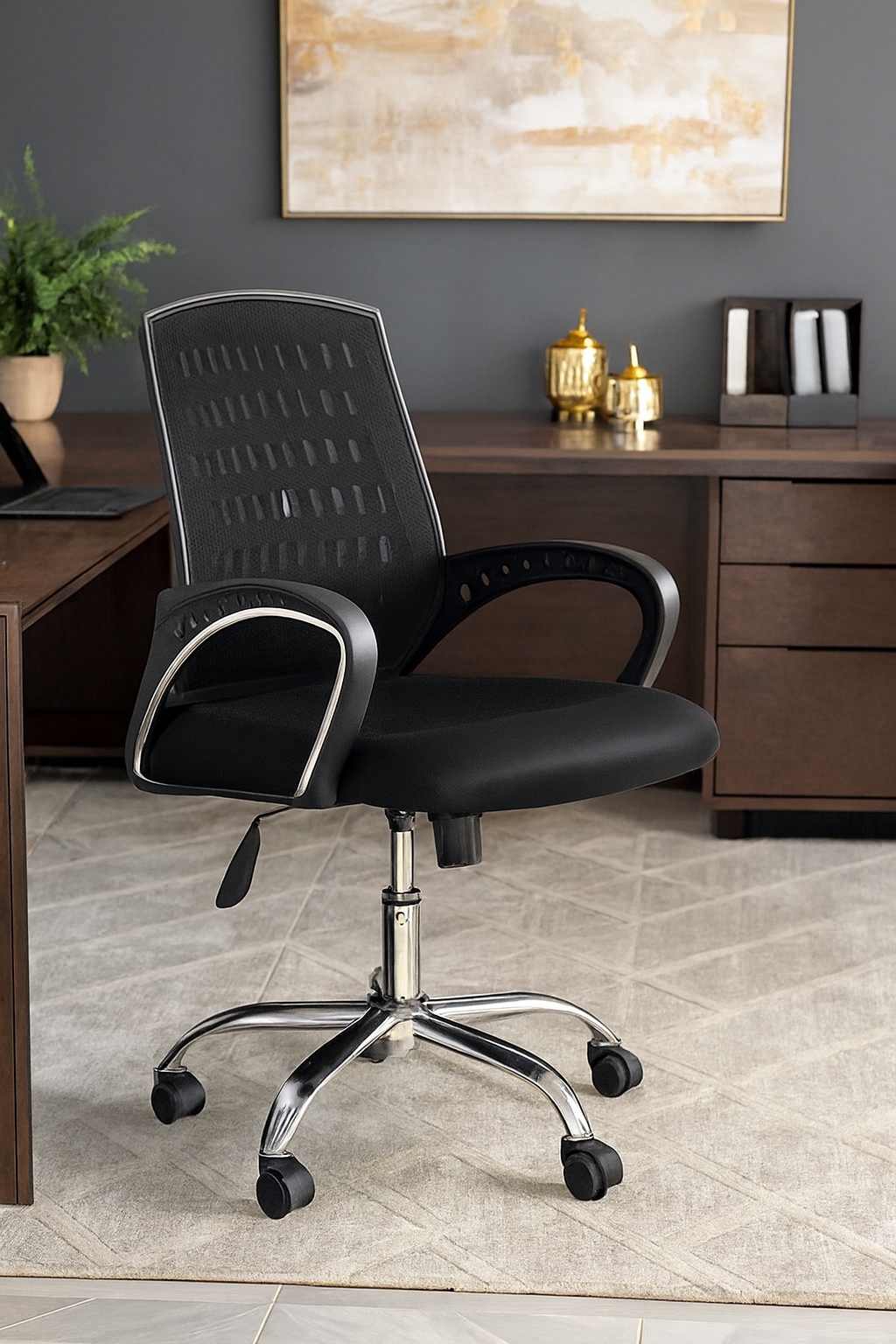 Ergonomic Strong-Mesh-Back Office Seat – Nicmaa Furniture