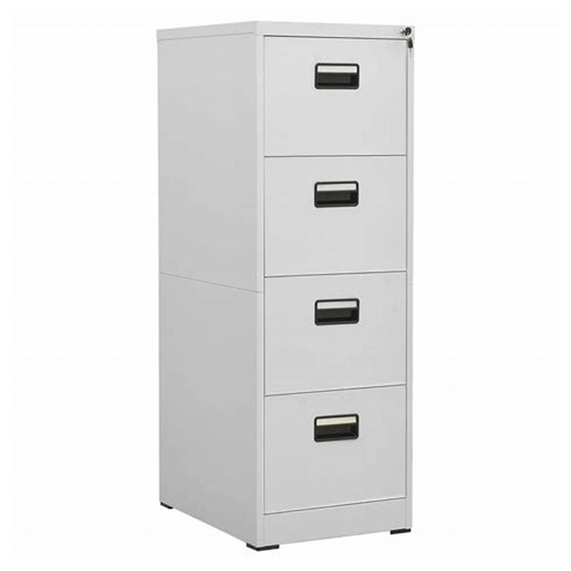 4-Drawer Central Lock Metallic Office Filling Cabinet – Nicmaa Furniture