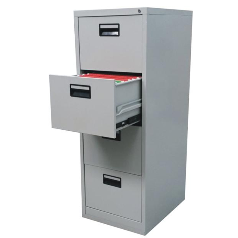 4-Drawer Central Lock Metallic Office Filling Cabinet – Nicmaa Furniture