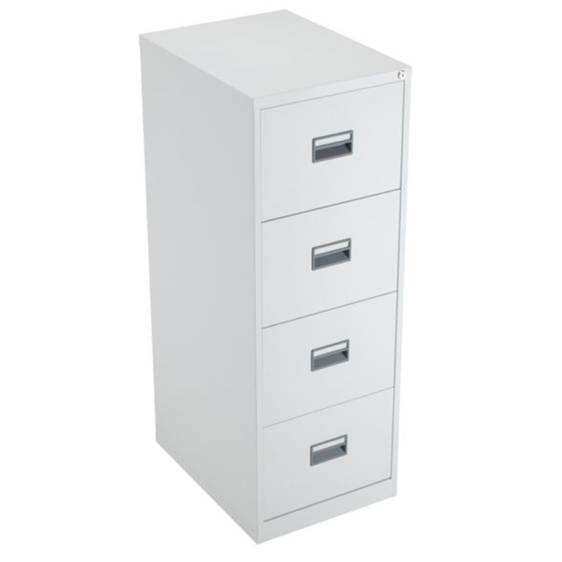 4-Drawer Central Lock Metallic Office Filling Cabinet – Nicmaa Furniture